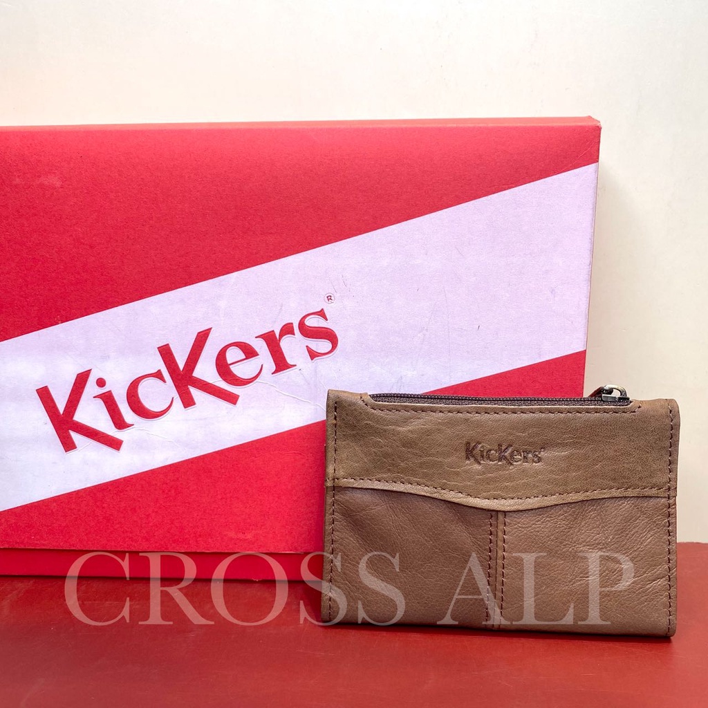 Kickers Card Holder With Coin Purse Wallet Original Genuine Leather ...