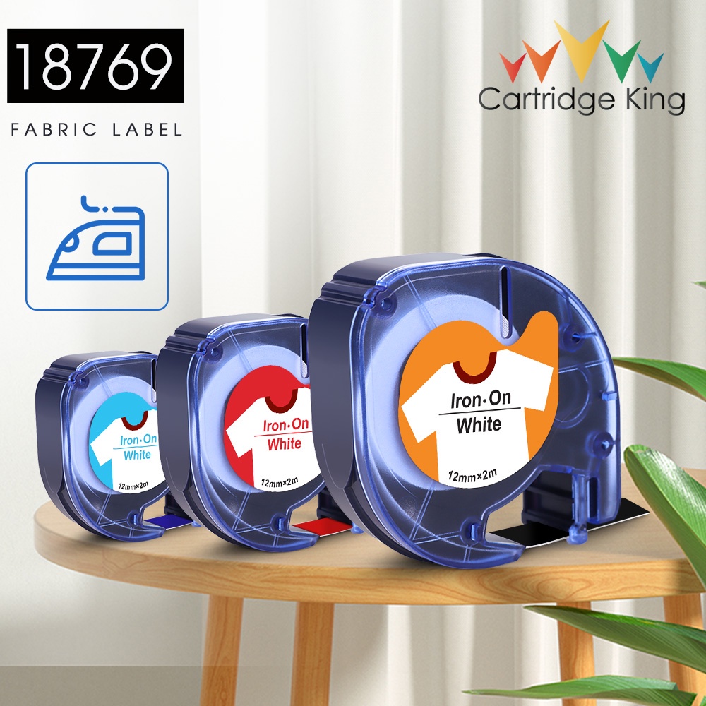 18769 18771 18773 18777 Dymo Compatible Letratag Iron-on Labeling Tape ...