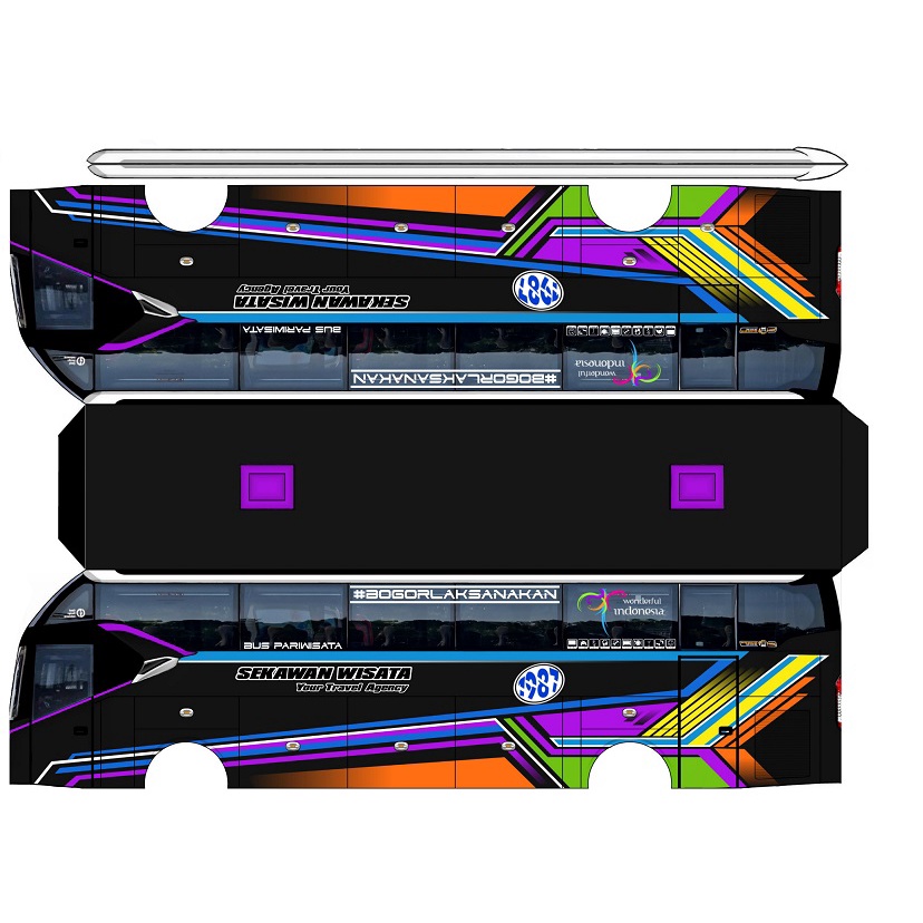 Diy Miniature Bus Travel Friends 30-scale Papercraft | Shopee Malaysia