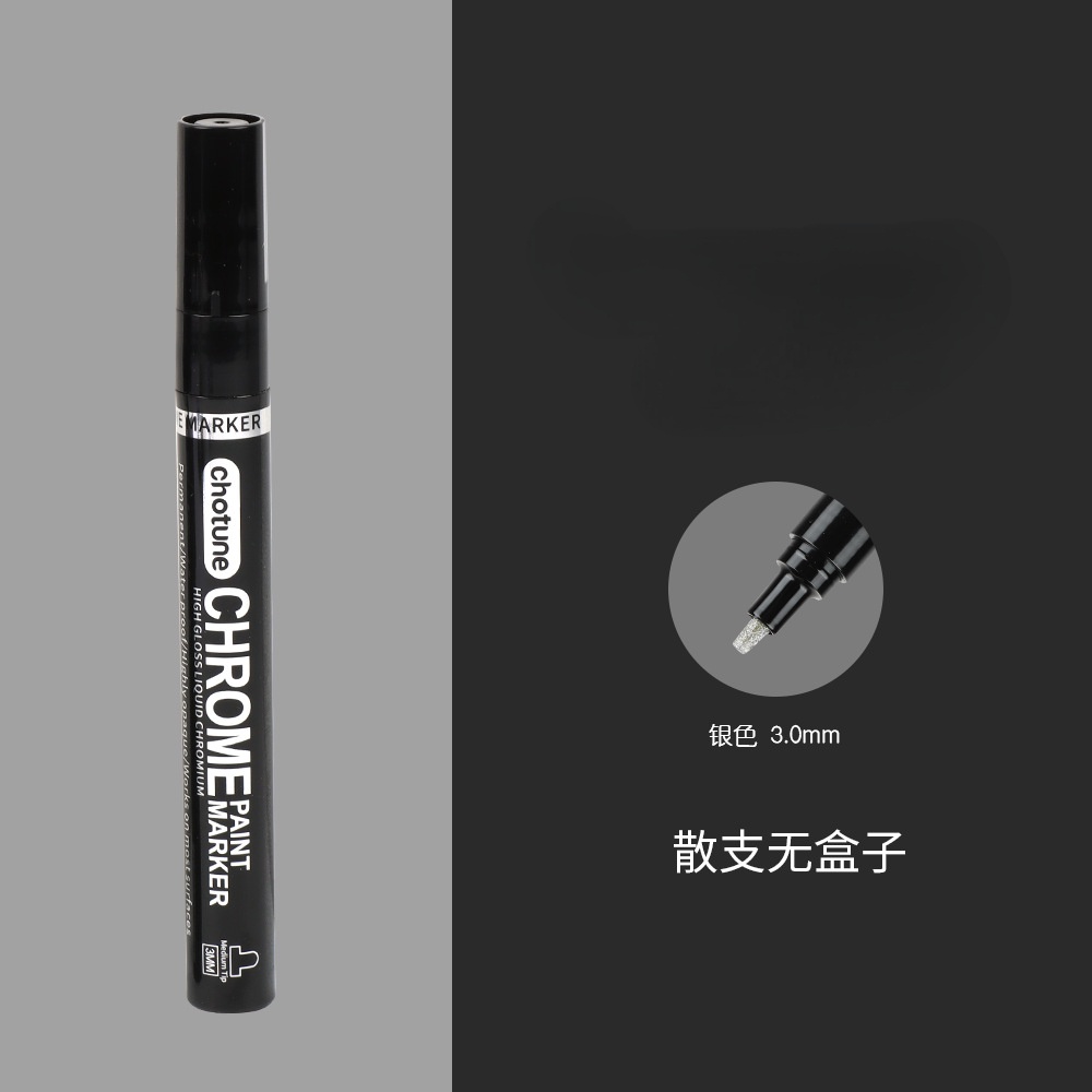 Chotune mirror pen reflective chrome marker pen electroplated silver ...