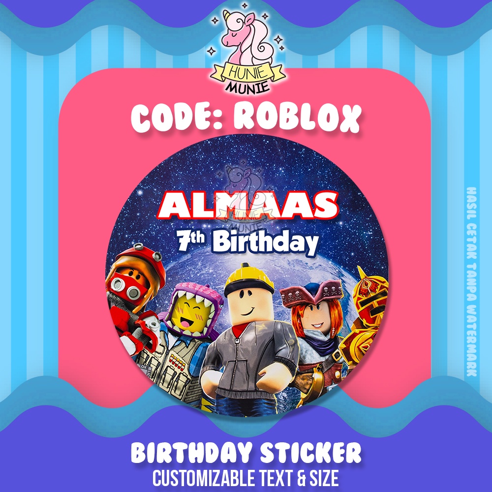Custom Birthday Stickers - Roblox SERIES Adopt Me (20pcs) Birthday ...