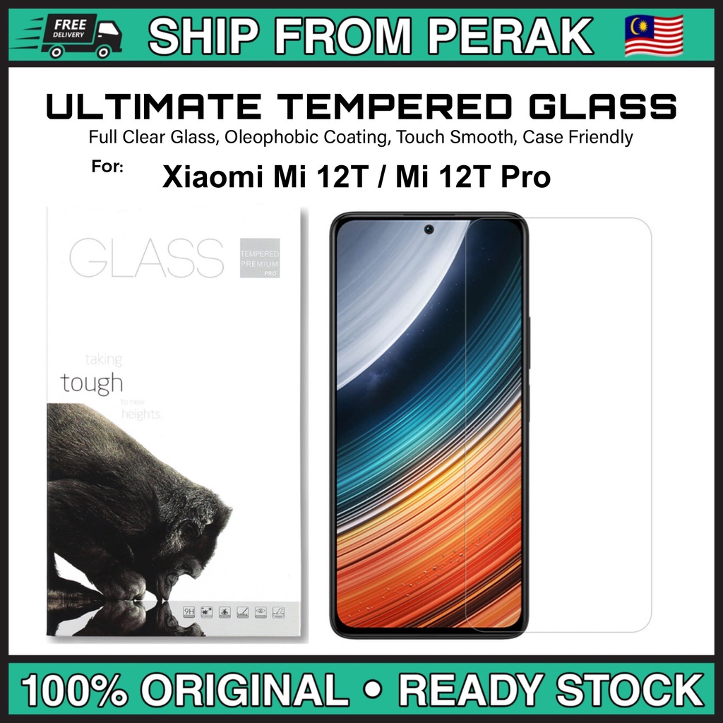 Xiaomi Mi 12T / Mi 12T Pro Ultimate Full Clear 9H Premium Tempered ...