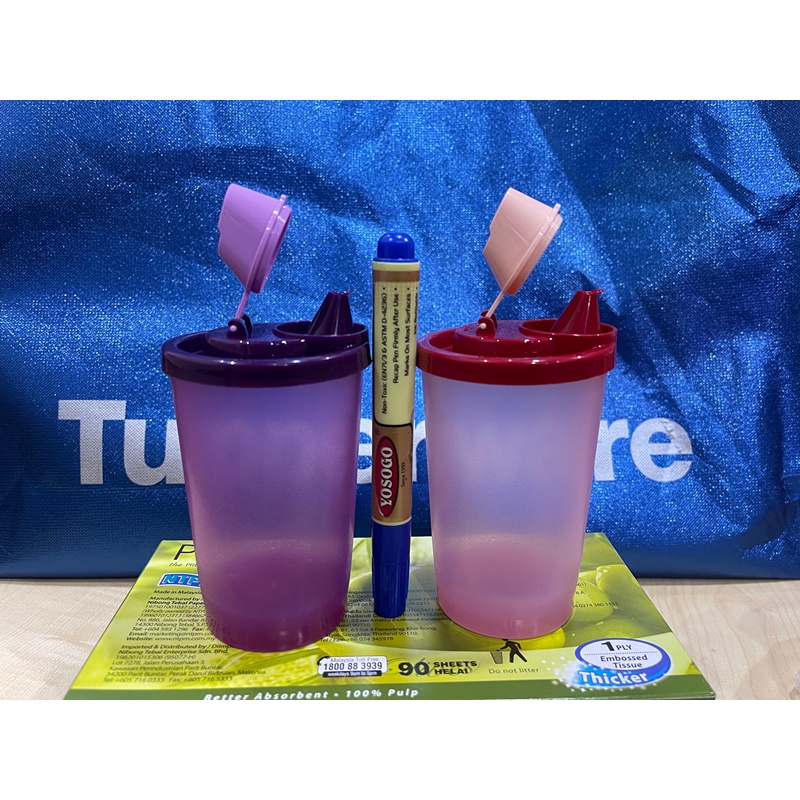Tupperware Mini Stor N Pour (1pc) 250ml Pink or Purple/Bekas Kicap cuka ...