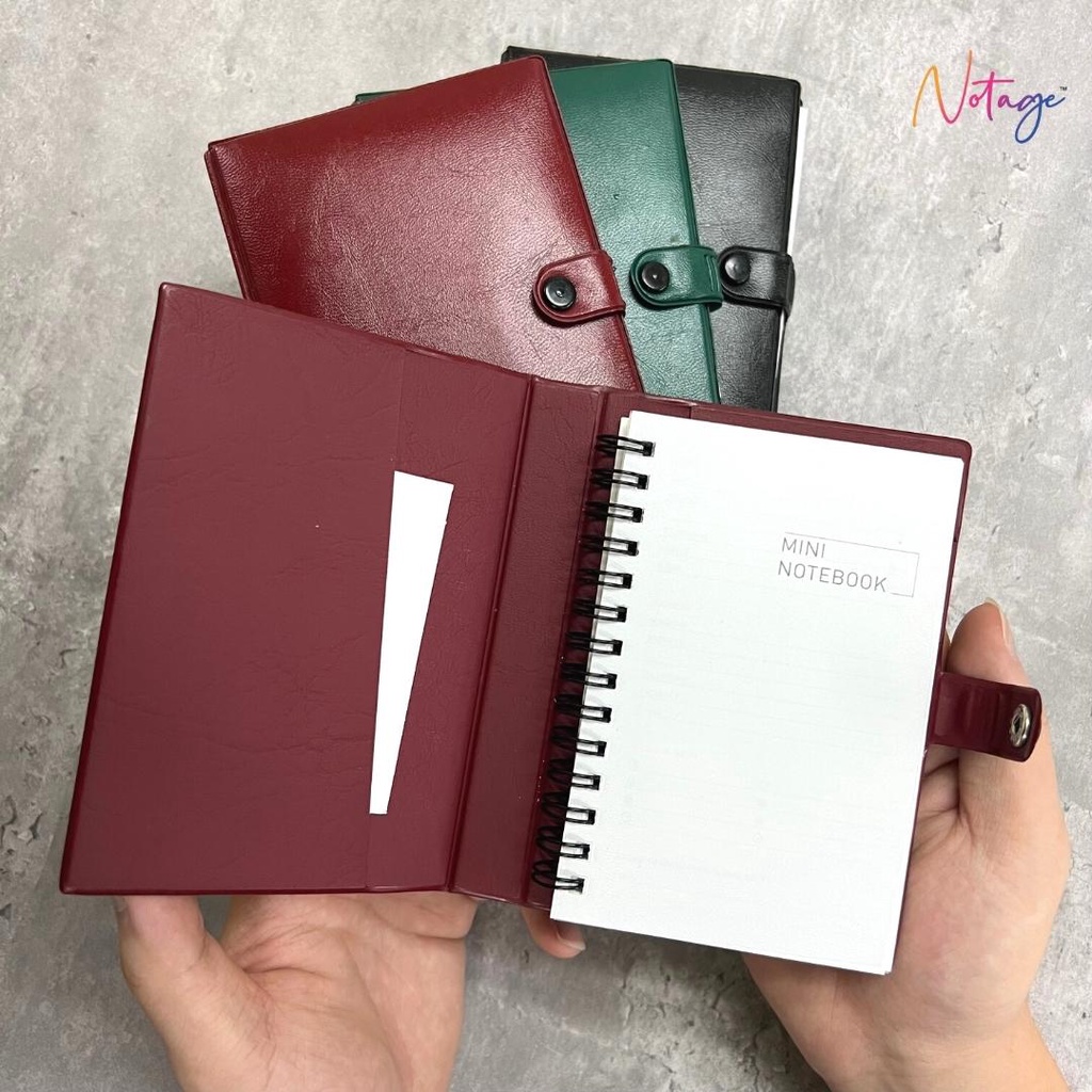 Wire-O PVC Cover Mini Notebook Small Mini Organizer A6 Notebook Buku ...