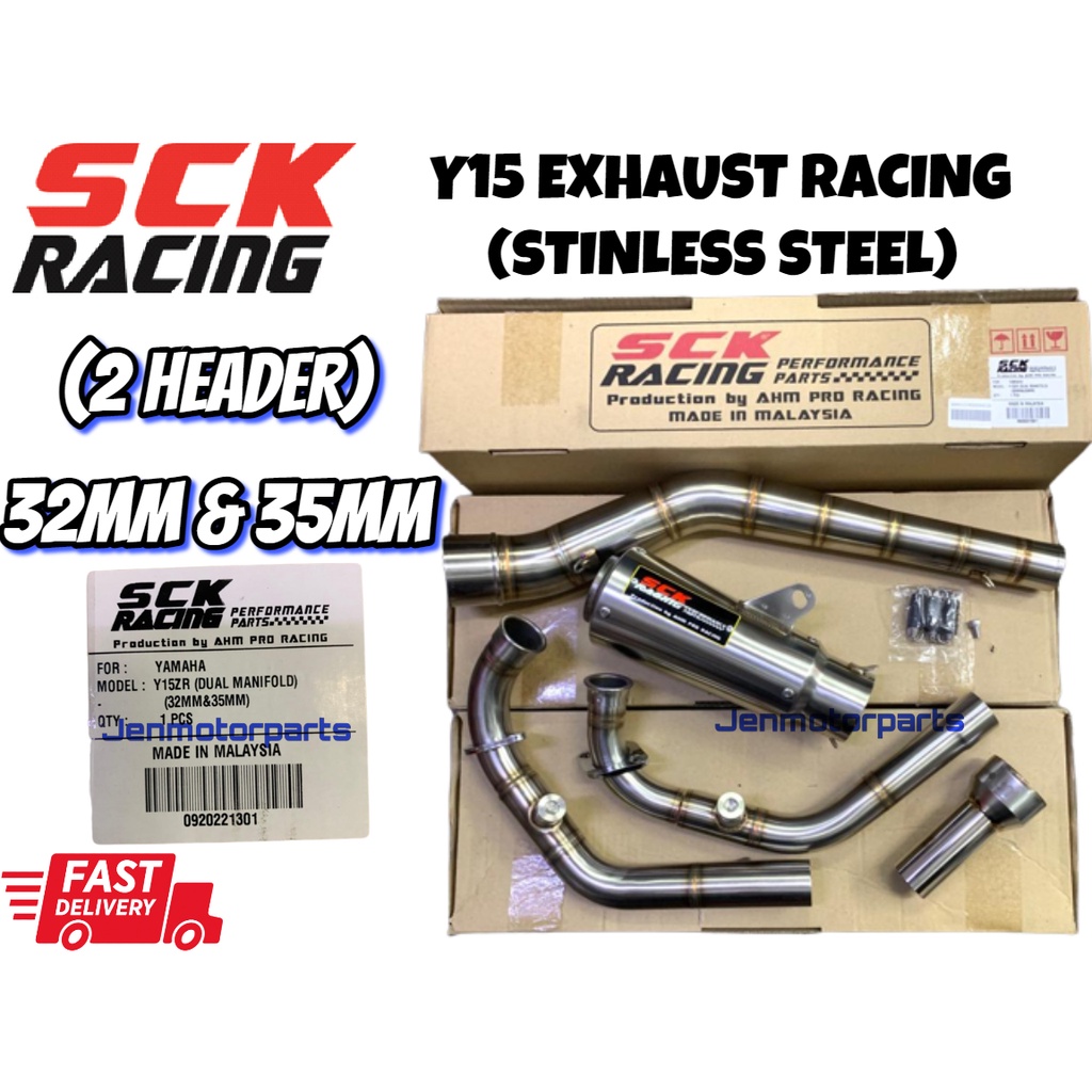 LC135 SCK Y15ZR Y15 EXHAUST RACING SCK RACING 32MM 35MM CPR1 CPR2 CP1# ...