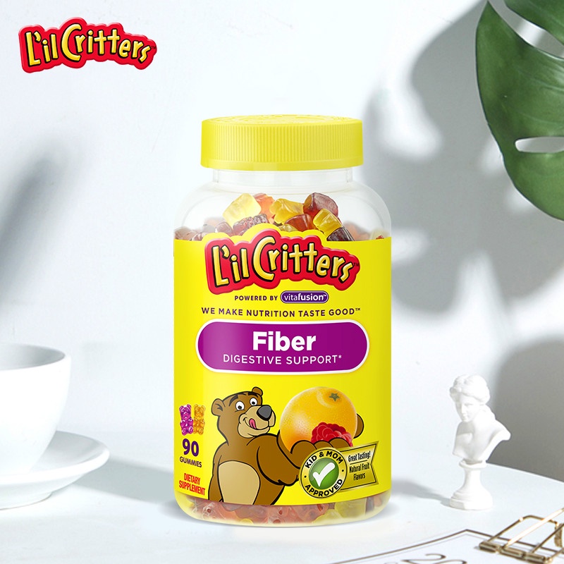 USA Lil Critters Fiber Gummies Digestive Bear 90 Capsules Children ...