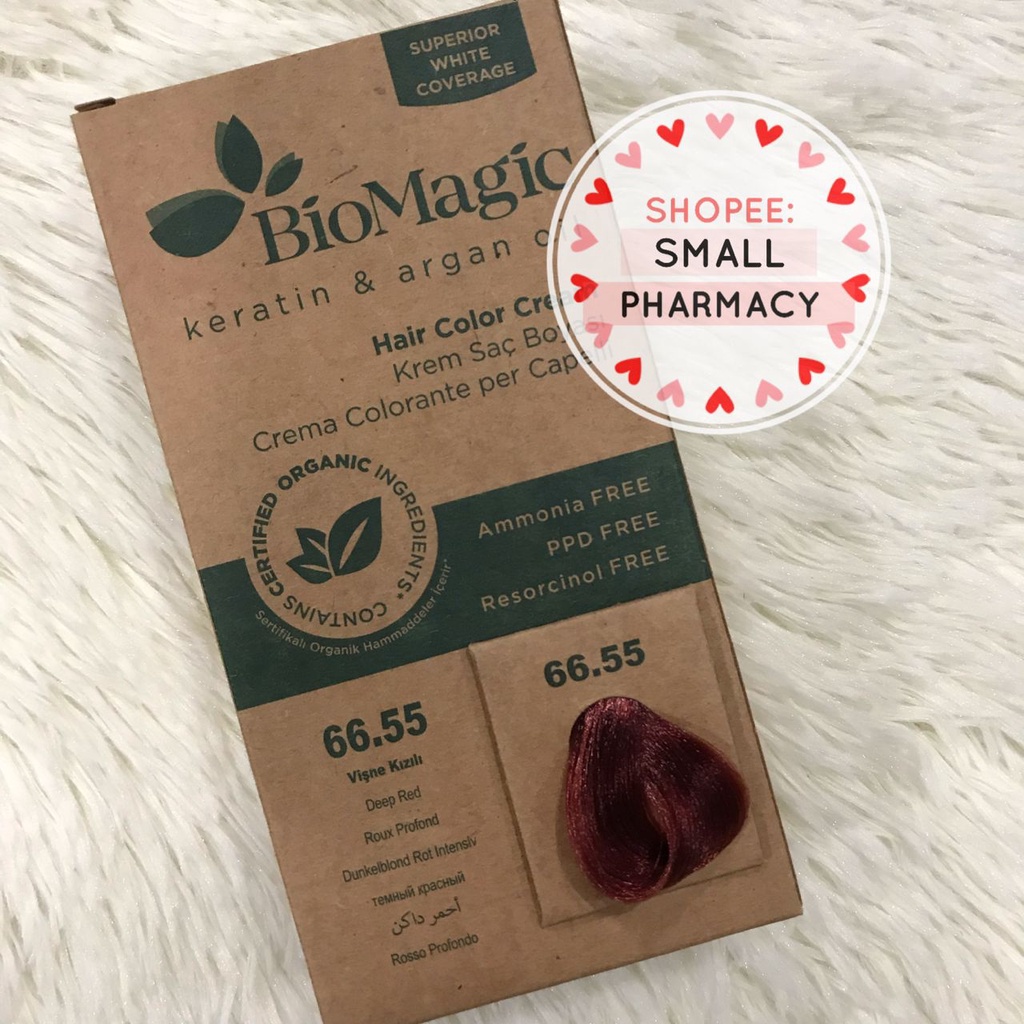 BIOMAGIC Hair Color Cream Range Argan Oil & Keratin Organic ingredients ...