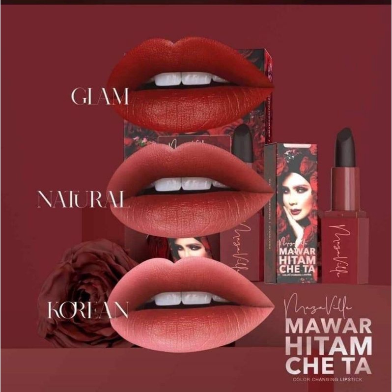 MAWAR HITAM CHE TA ( LIPSTICK) | Shopee Malaysia