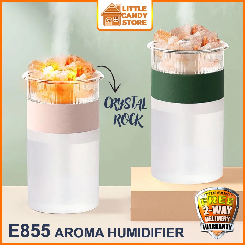 Crystal Rock Humidifier Air Purifier 7 LED Night Light Aroma Diffuser ...