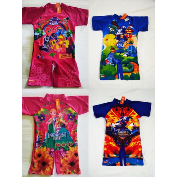 BOY GIRL swimsuit for kindergarten elementary school children 3 4 5 6 ...