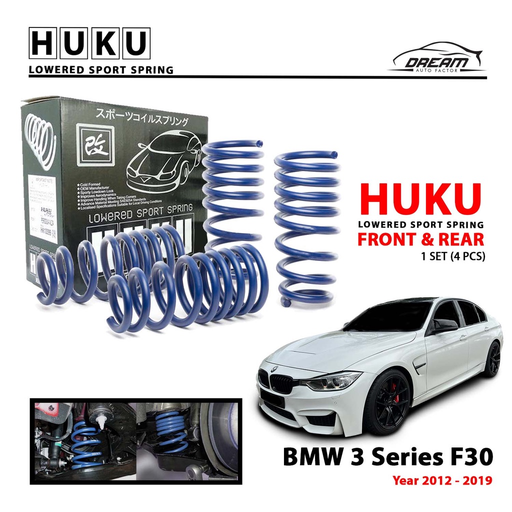 BMW F30 316i 320i 328i 330i 335i 340i HUKU Lowered Sport Spring ...
