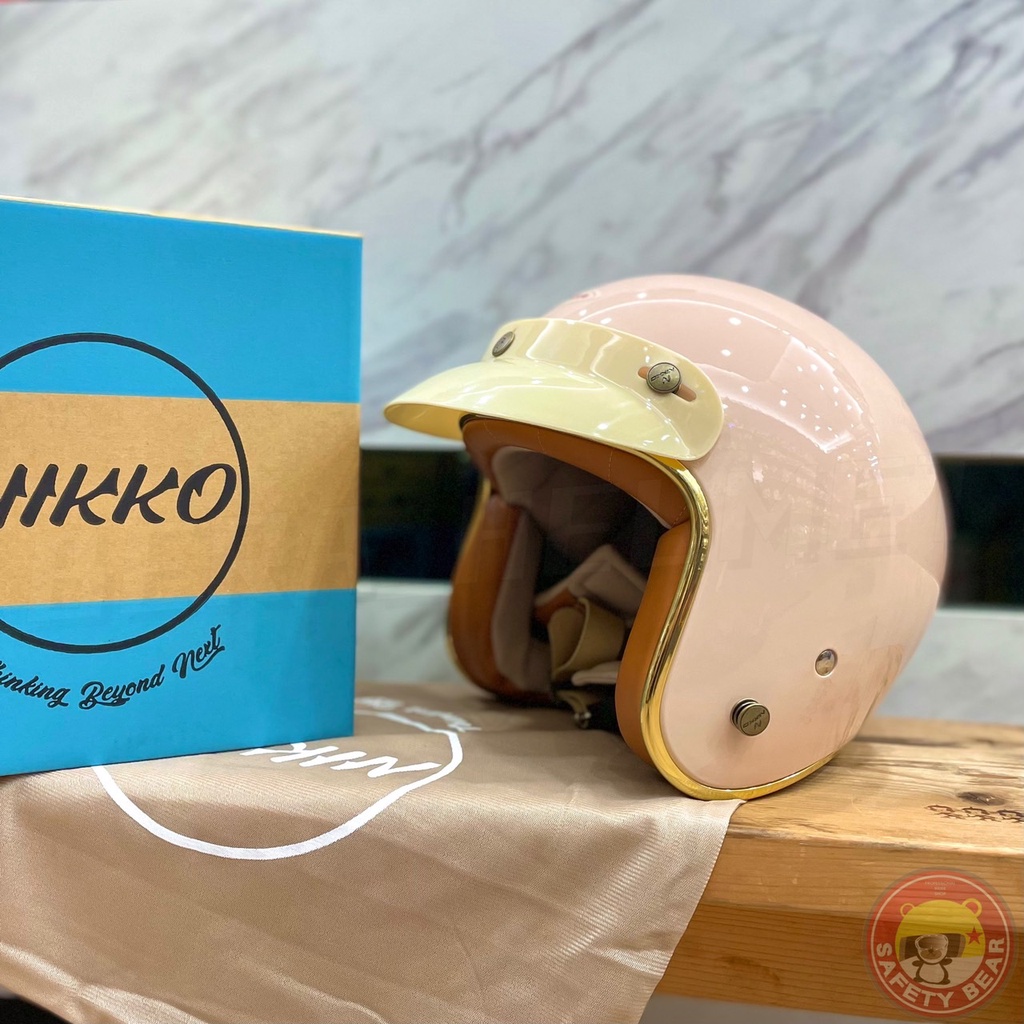 Tainan Bear Safety NIKKO Helmet N-401 II Youth New Color Solid Apricot ...