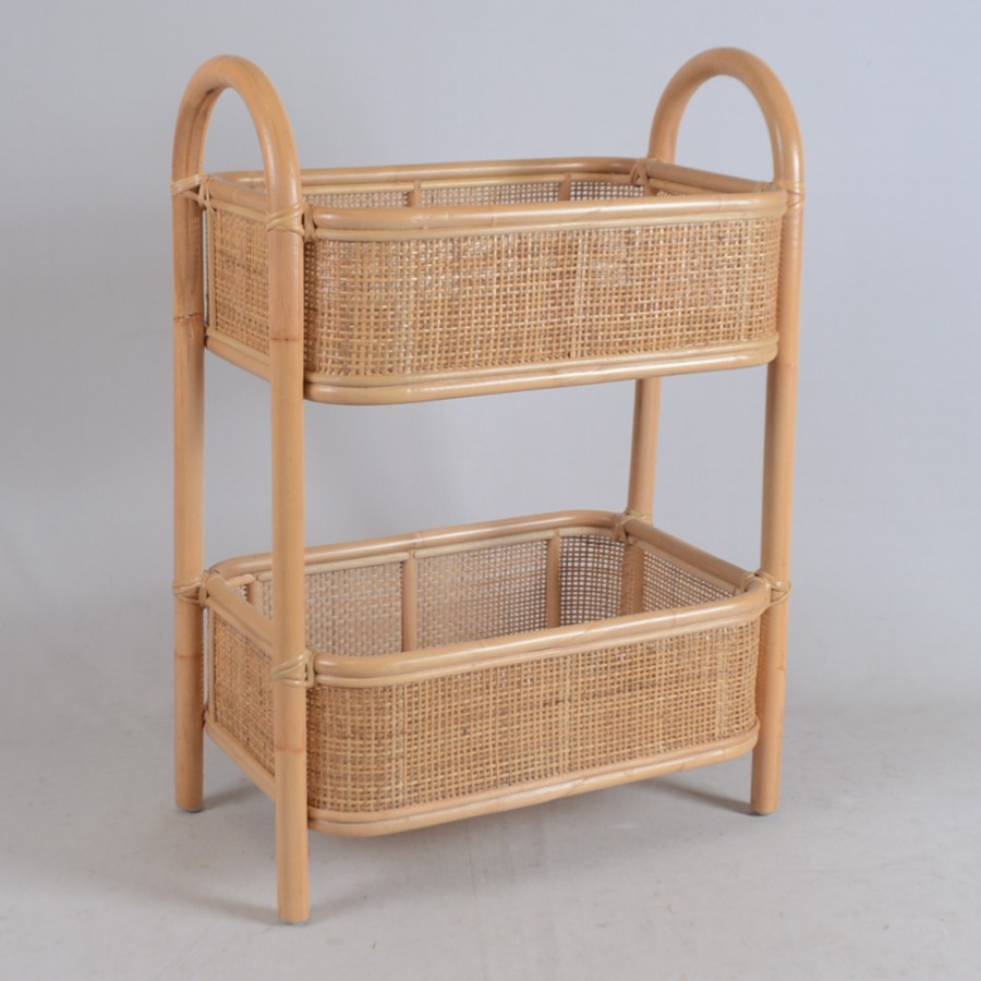 Rattan Rack Stacking Nine Square/Ract Rattan Shelf RCFU 22191 Rattan ...