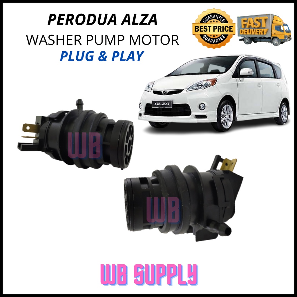 PERODUA ALZA OLD WASHER PUMP MOTOR (OEM) AIR SPRAY VIPER TANK KERETA ...