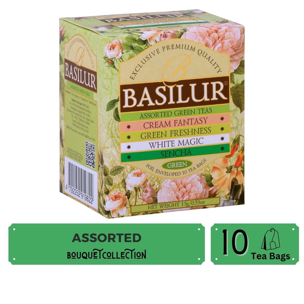Basilur Bouquet Collection Assorted Tea Bag (10 Individual) | Shopee ...