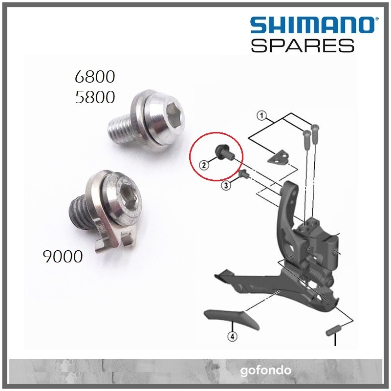 Shimano Ultegra Dura Ace 5800 6800 9000 Front derailleur Cable Fixing ...