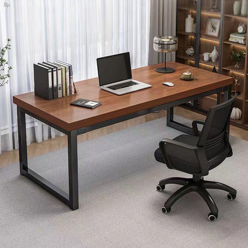 Solid Wood Office Desk, Simple and Modern, Single and Double Home ...