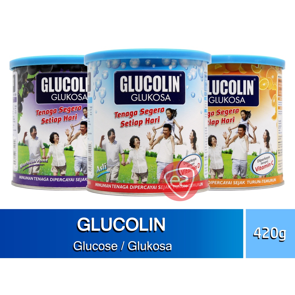 GLUCOLIN GLUCOSE 420G ( ORIGINAL / ORANGE / BLACKCURRANT FLAVOUR ...