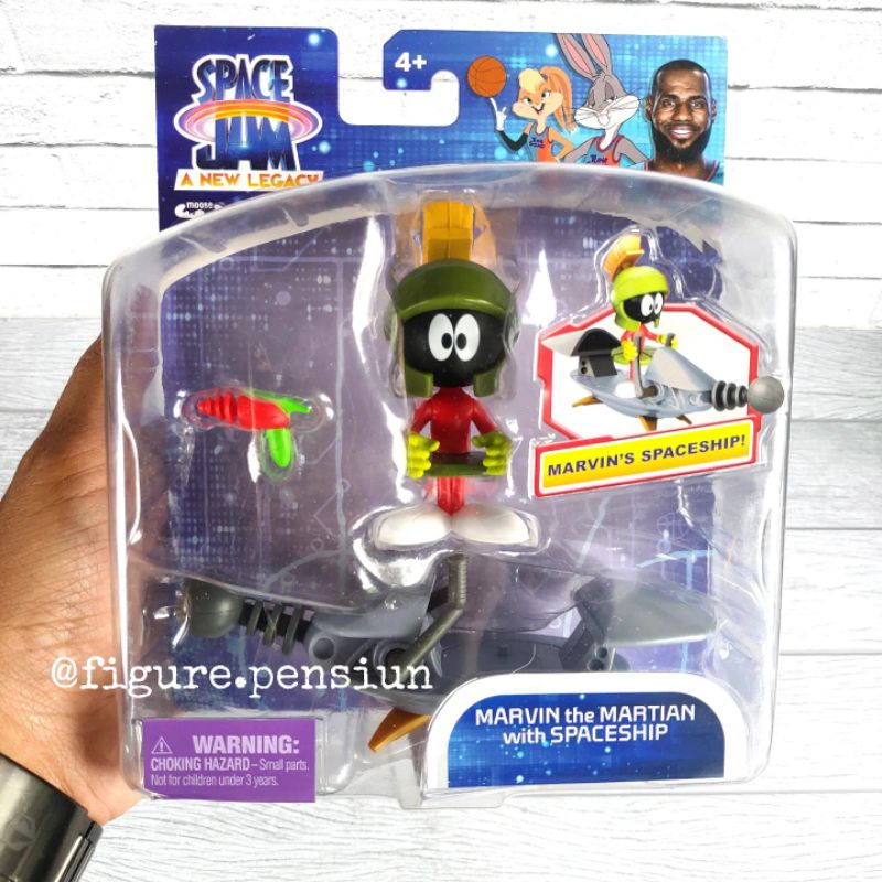 Space JAM A NEW LEGACY MARVIN THE MARTIAN WITH SPACESHIP ACTION FIGURE ...