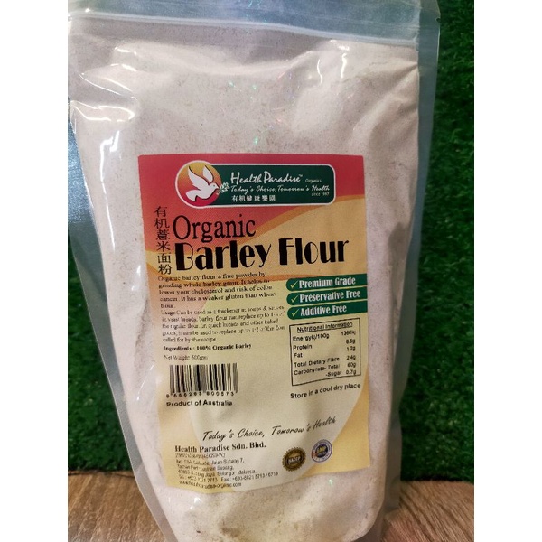 (Exp:26/05/2025)Health Paradise Organic Barley Flour 500g | Shopee Malaysia