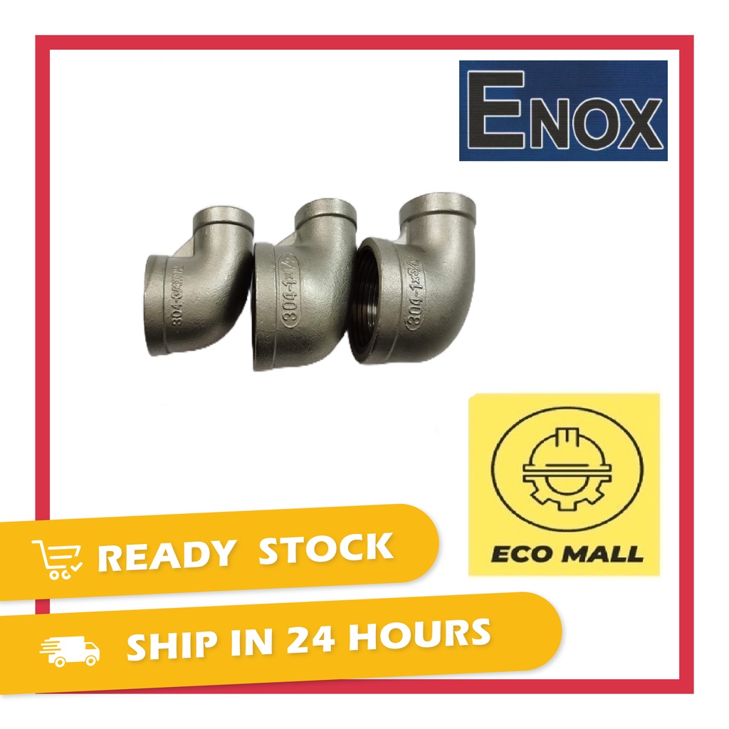 20mm x 15mm to 25mm x 20mm stainless steel 304 reducing elbow | Shopee ...
