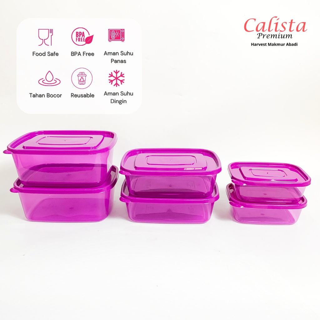 [CALISTA] FOOD CONTAINER SET FURANO CONTAINS 6 - FOOD CONTAINERS ...