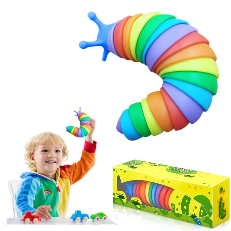 2022 New Fidget Toys Slug Articulated Flexible 3D Fidget Slug ...