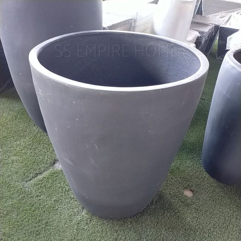 REX FP08 All Matte Circular Fiberglass Flower Pot Pasu Bunga Garden ...
