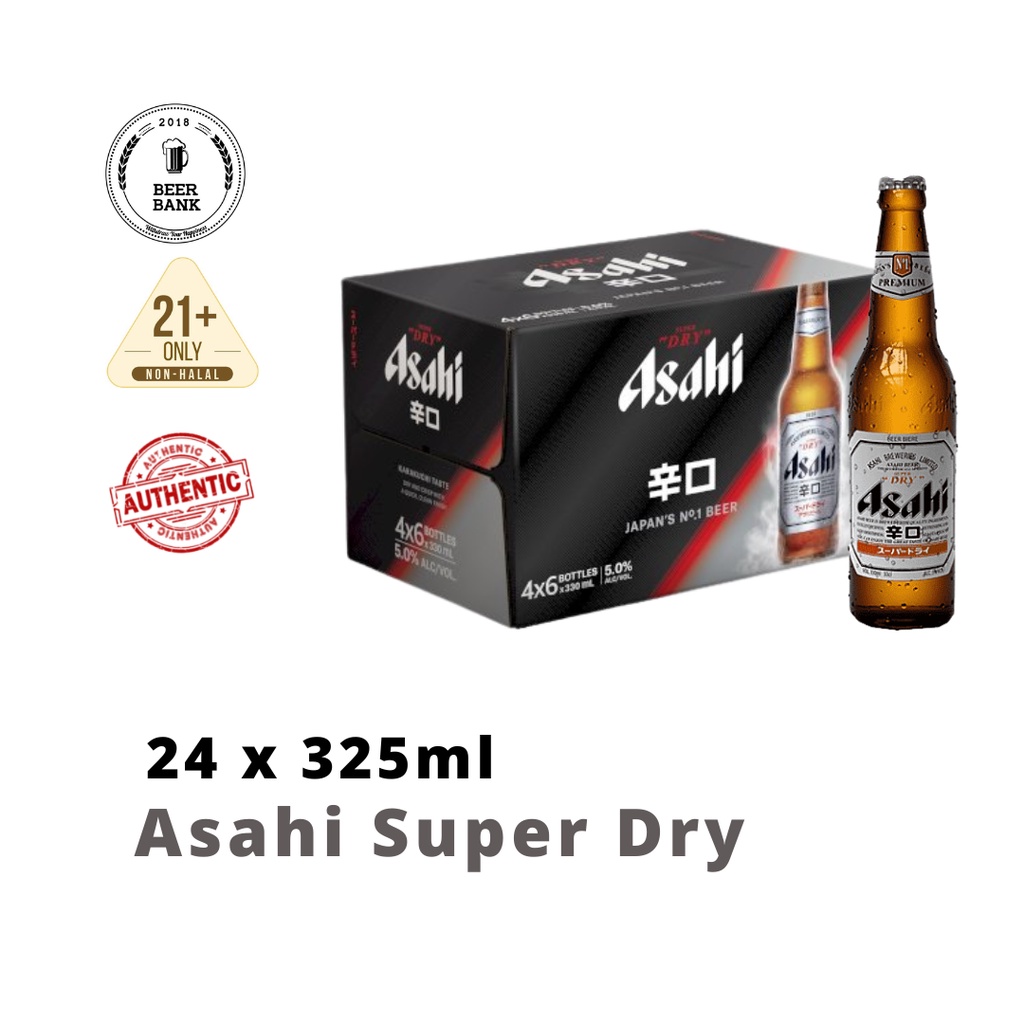 Asahi Super Dry Bottle (24 x 325ml) | Shopee Malaysia