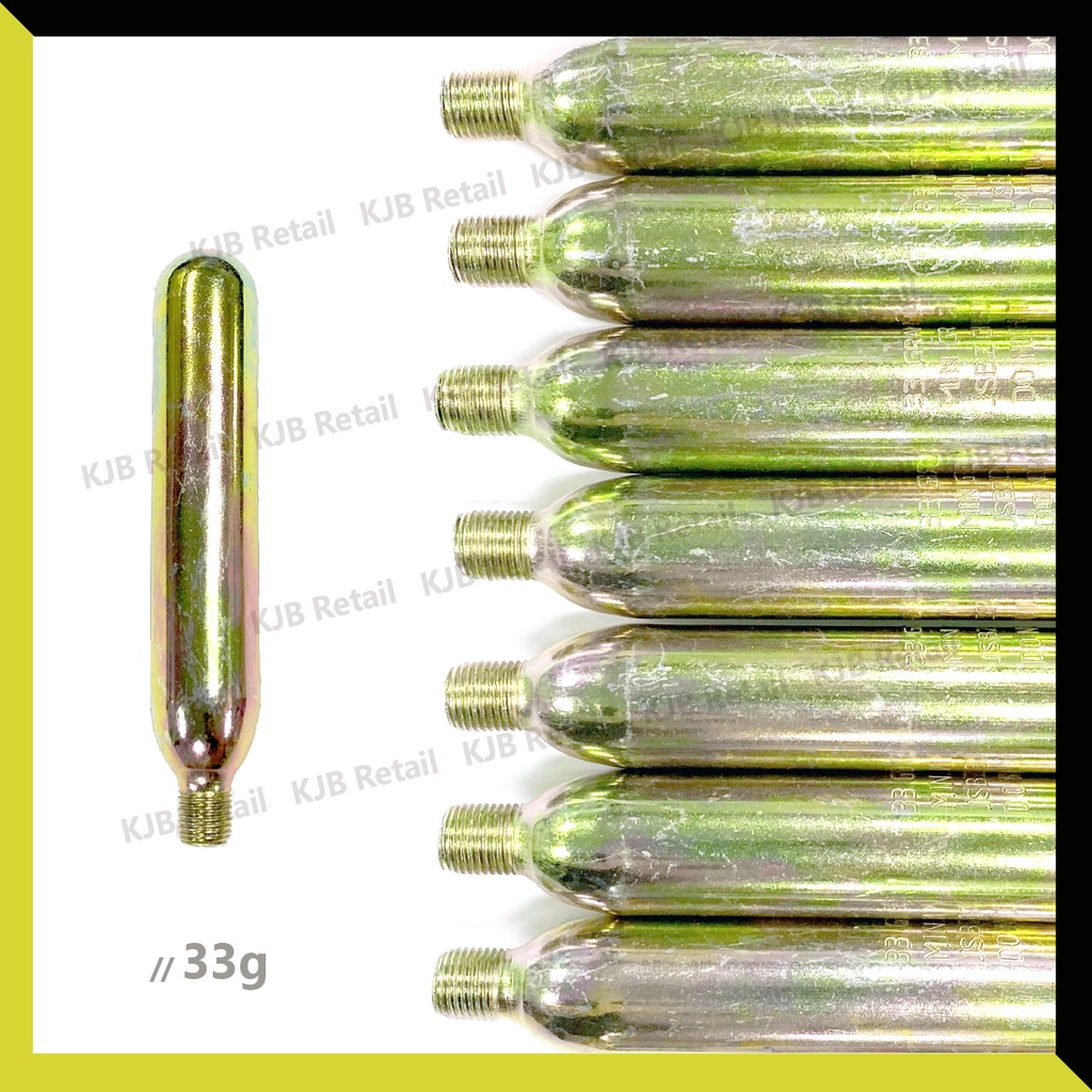 33g CO2 // 60g CO2 // Gas Threaded Cartridge for Life Vest (33 Gram & 60 Gram Co2 Gas Cylinder ...
