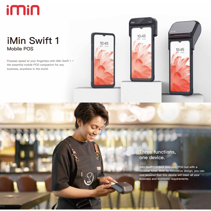 iMin Swift 1 Mobile POS with NFC functions | Shopee Malaysia
