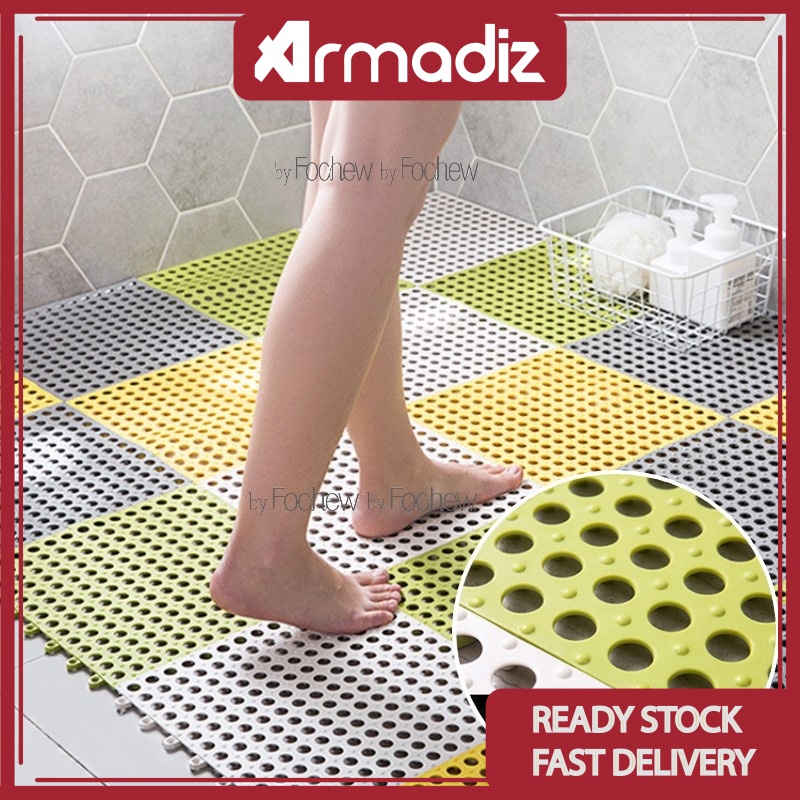 AMZ 30x30cm Non Slip Bathroom Mat Anti Slip Floor Mat Waterproof Bath ...