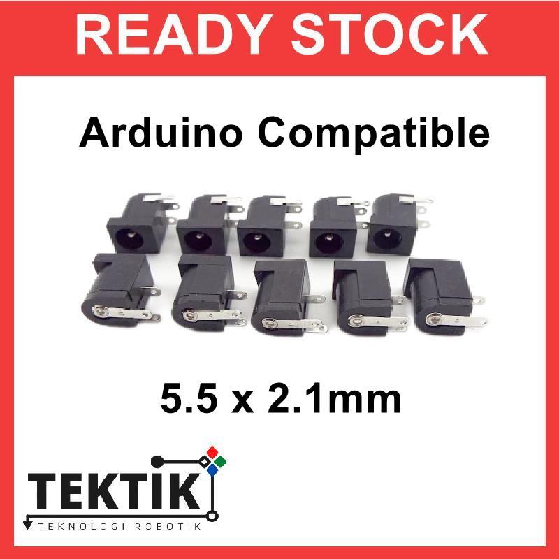 DC005 power socket DC-005 socket DC female seat 5.5x2.1 three-legged horizontal straight plug 2. ...