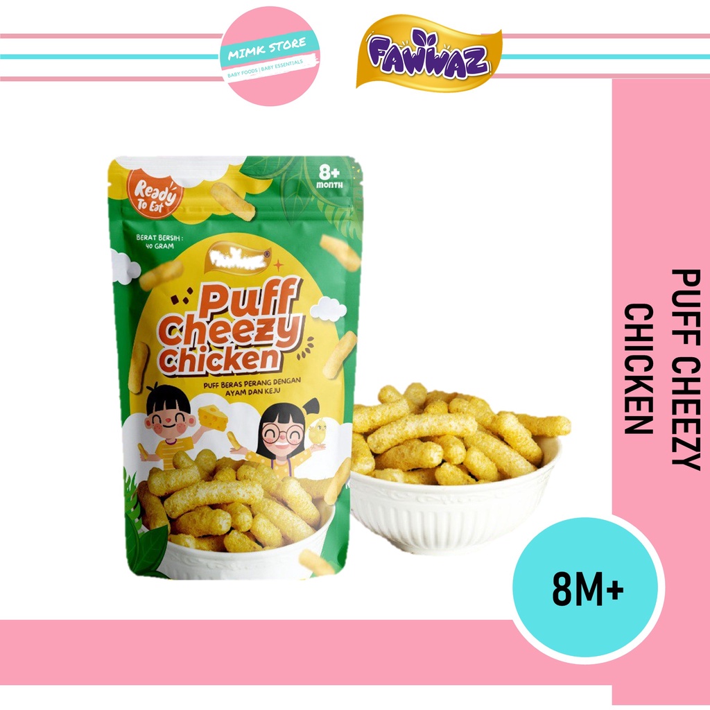 Fawwaz babyfood Snack Cheezy Chicken Puff | Shopee Malaysia