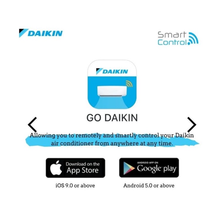 DAIKIN 1.5HP R32 Non Inverter WiFi Wall Mounted Air-Conditioner FTV35PB ...
