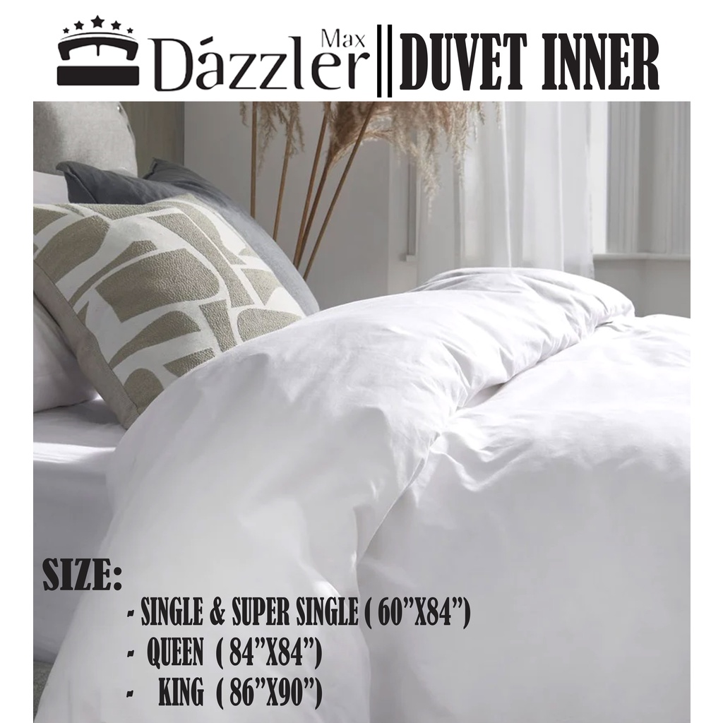 Dazzler Max Hotel Grade Duvet Inner Microfiber Comforter Soft and ...