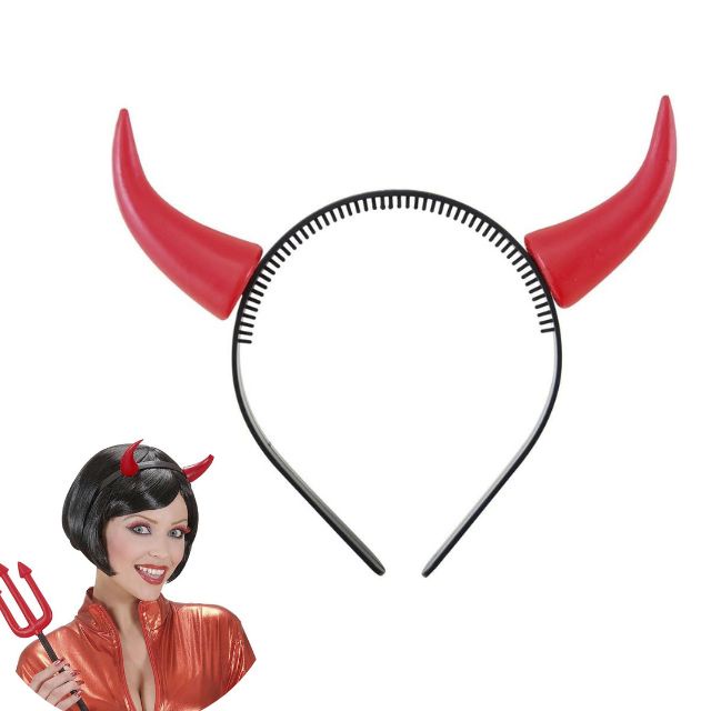Halloween Hairband Red Devil Horn In Head Costume Cosplay | Shopee Malaysia