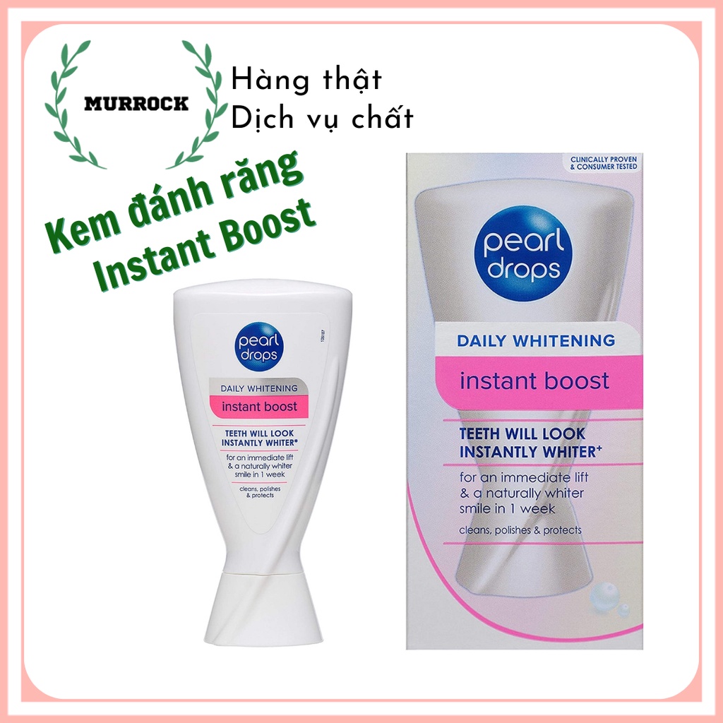 Pearl Drops Instant Boost teeth whitening toothpaste 80g (50ml) UK UK ...