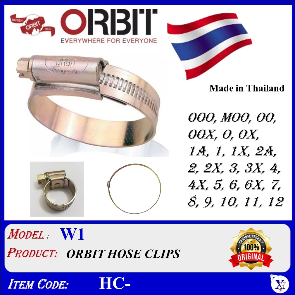 HC- ORBIT [100% Original] High Quality Hose Clip / Hose Clamp / Clip ...