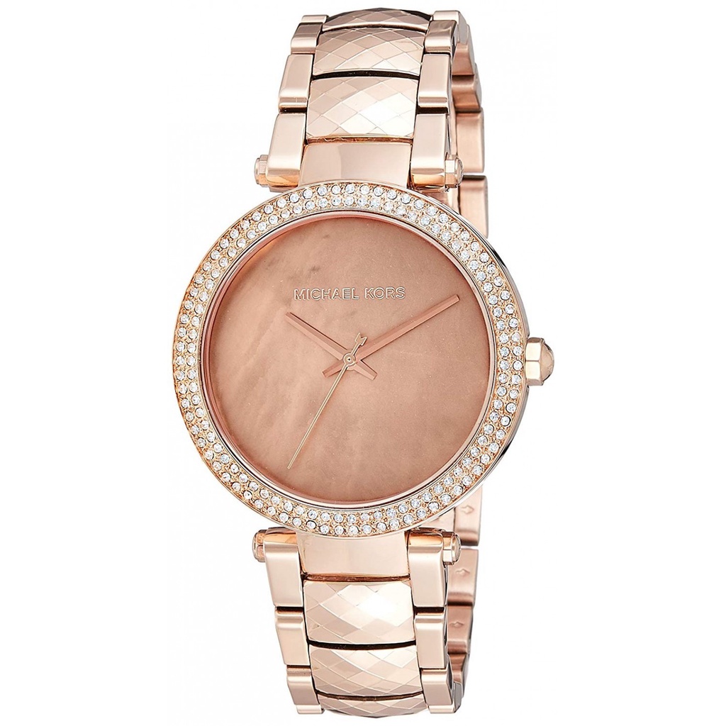 Authentic Michael Kors Women Parker Crystal Bezel Rose Gold Watch ...