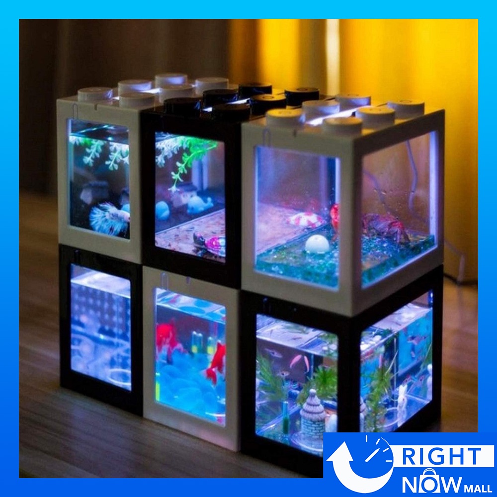 🐟Ready Stock🐟 Large Betta Fighting Fish LEGO Aquarium Betta Fish Tank ...