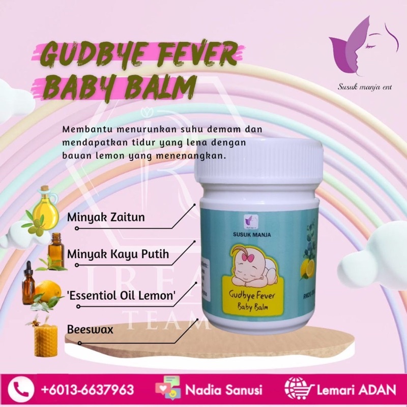 GOODBYE FEVER BABY BALM (GFBB) - Susuk Manja Enterprise (Meredakan suhu ...