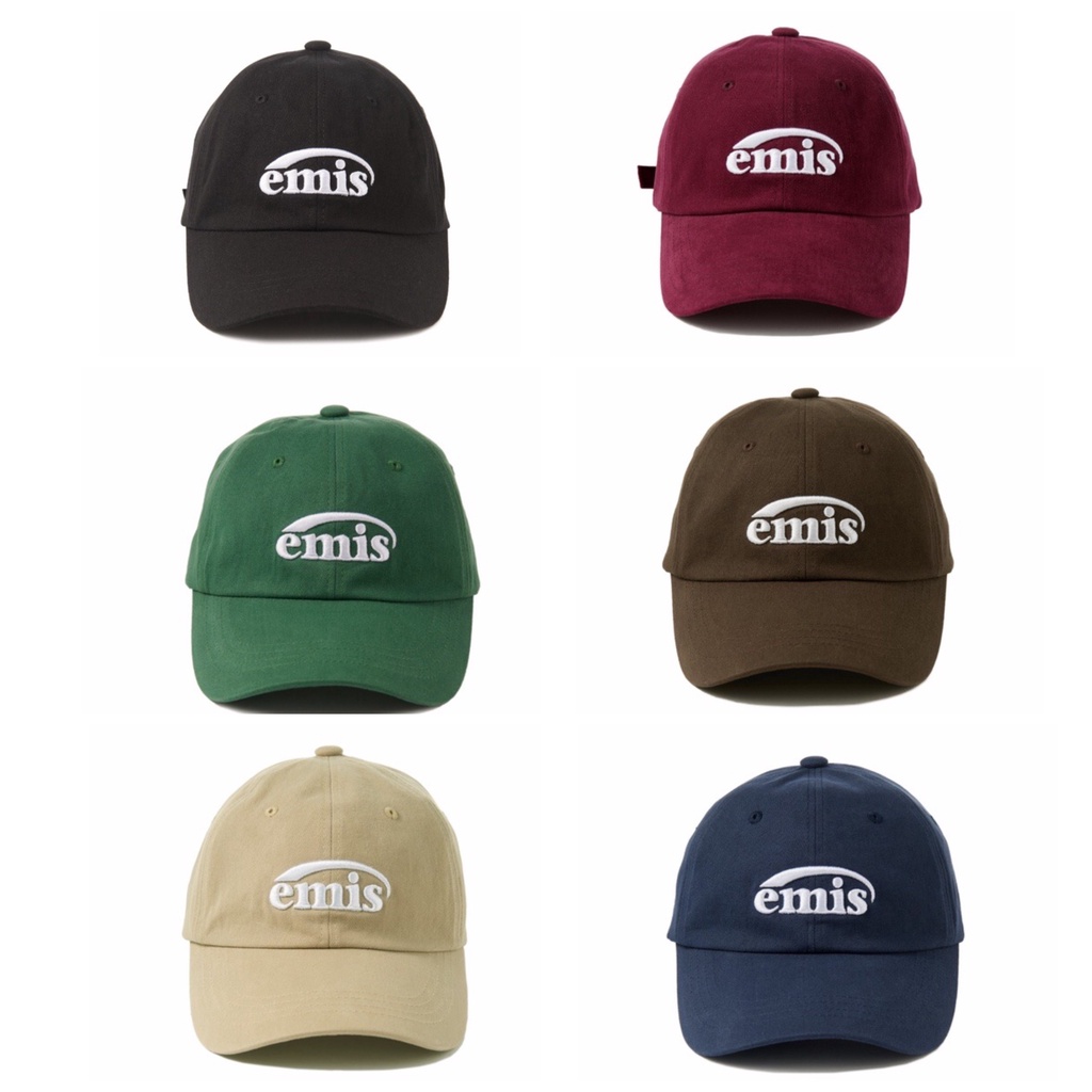 Ready Stock Korean Baseball Cap EMIS Embroidery Adjustable Cap Outdoor ...