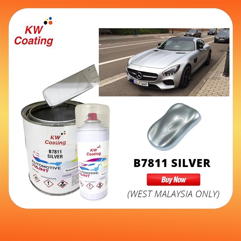 KW 2k Paint B7811 Silver Kereta B7811 Silver Cat Kereta 2k Cat 2k 2k ...