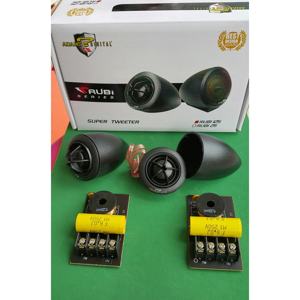 Adams Digital Rubi Series RUBI 125 Super Tweeter 80W (with additional special compo 12db passive ...