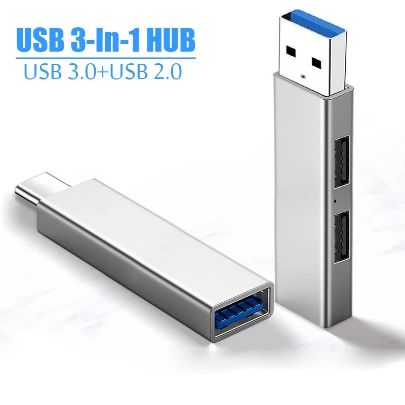 Mini 3 Port USB 3.0 Hub USB Hub Extensions 2.0 Hub USB Adapter Station ...
