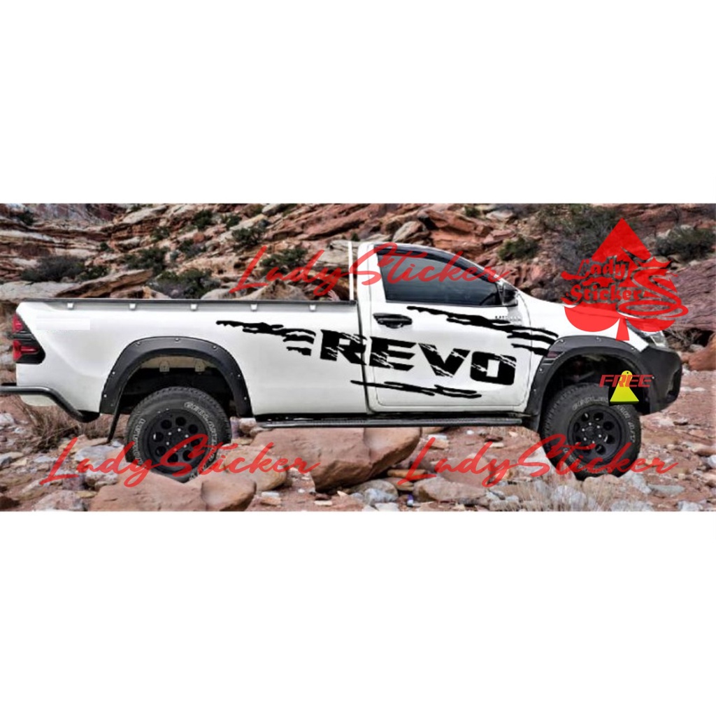 Sticker CAR STICKER REVO CUTTING CAR STICKER TOYOTA HILUX REVO SINGLE ...
