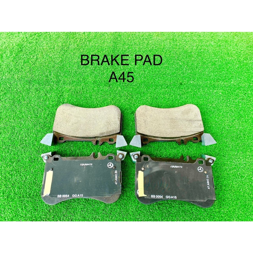 MERCEDES BENZ AMG A45 4 POT FRONT BRAKE PADS NEW OEM 1 SET FOR 4 PCS ...