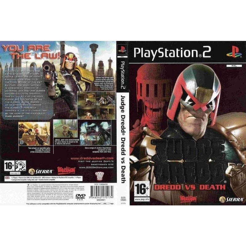 PS2 CD DVD GAMES ( Judge Dredd: Dredd vs. Death ) English Version ...