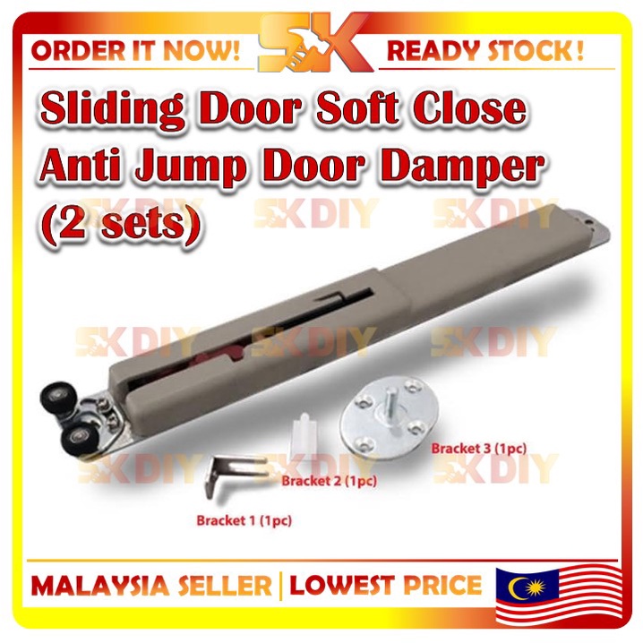 🇲🇾(Packing : 2 Sets) SLIDING DOOR Soft Closing System Anti Jump Door ...